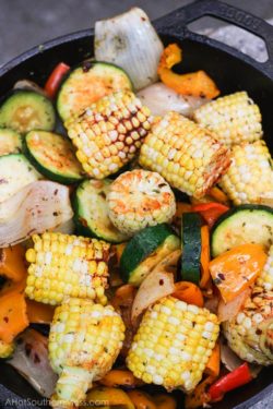 Weekend Recipe: Spicy Campfire Veggies - Happy Hills Resort